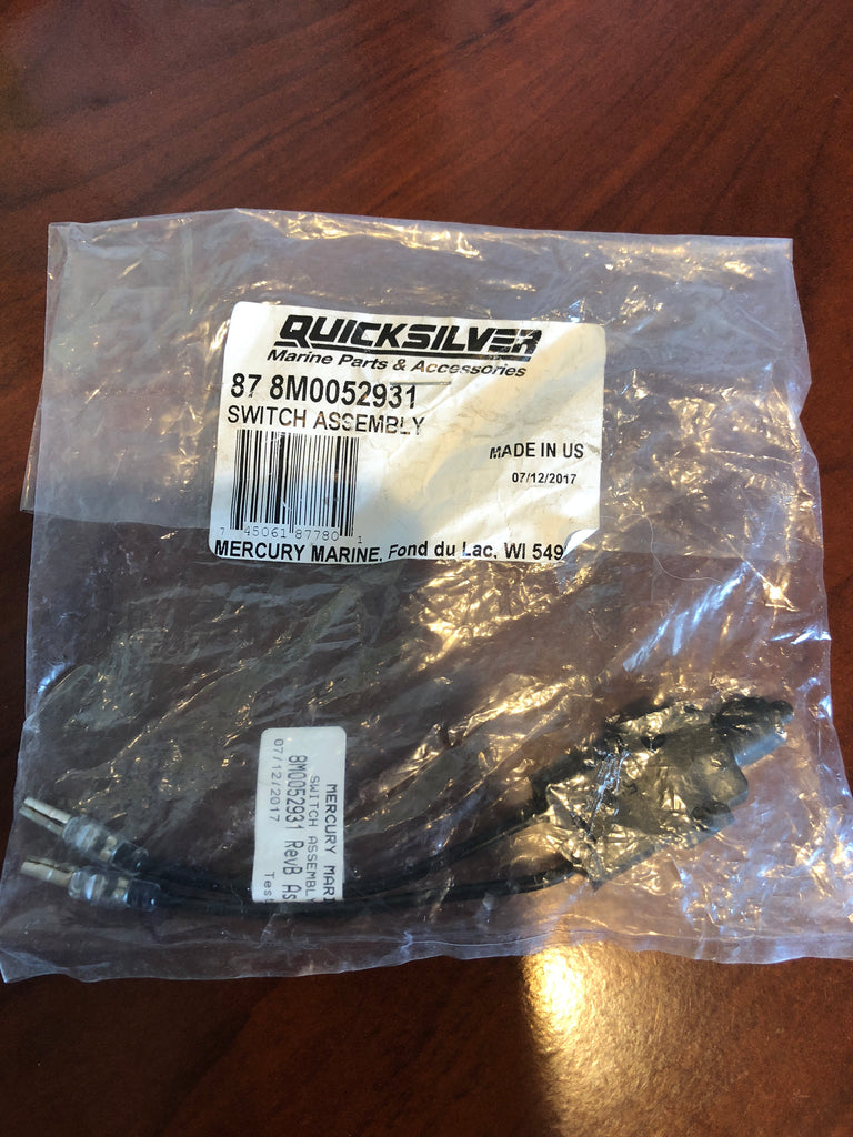 8M0052931 MERCURY MARINE OUTBOARD QUICKSILVER Switch Assembly/Drawer ...
